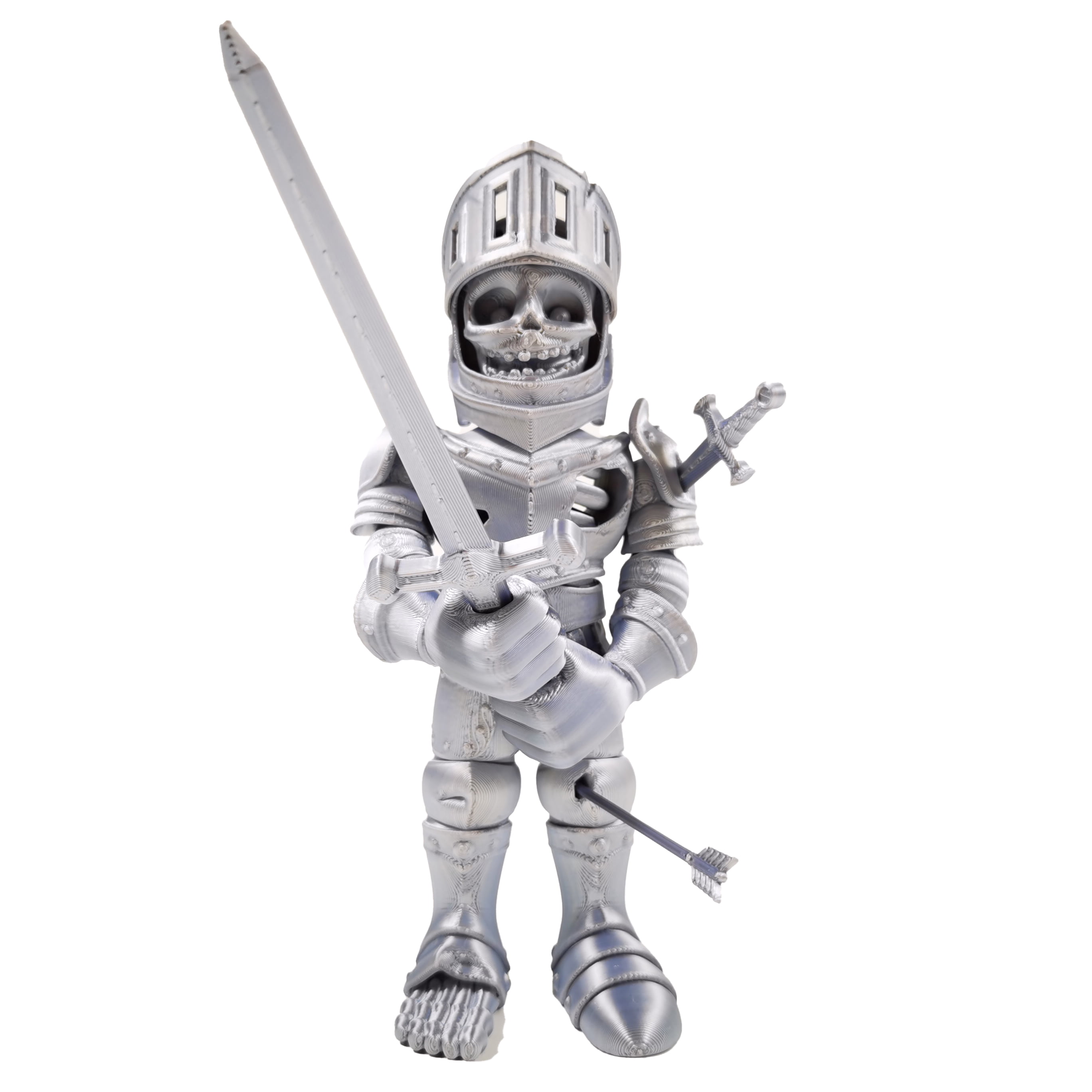 Whattiho 3D Printed Skeleton Knight, Articulated Skeleton Knight ...