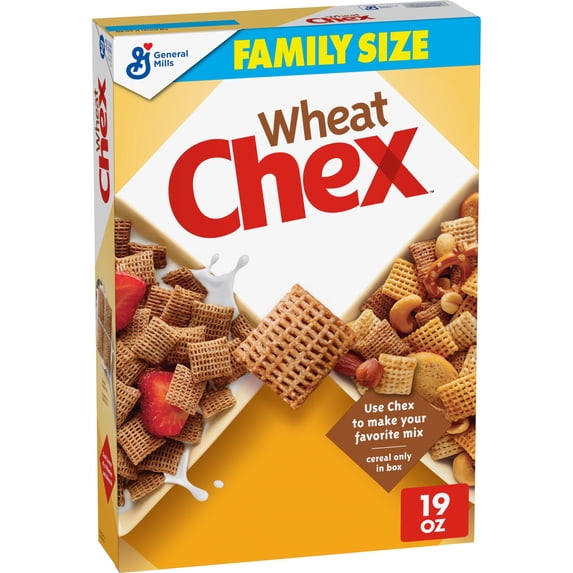 Chex Wheat Breakfast Cereal 19 oz Family Size Made with Whole Grain ...