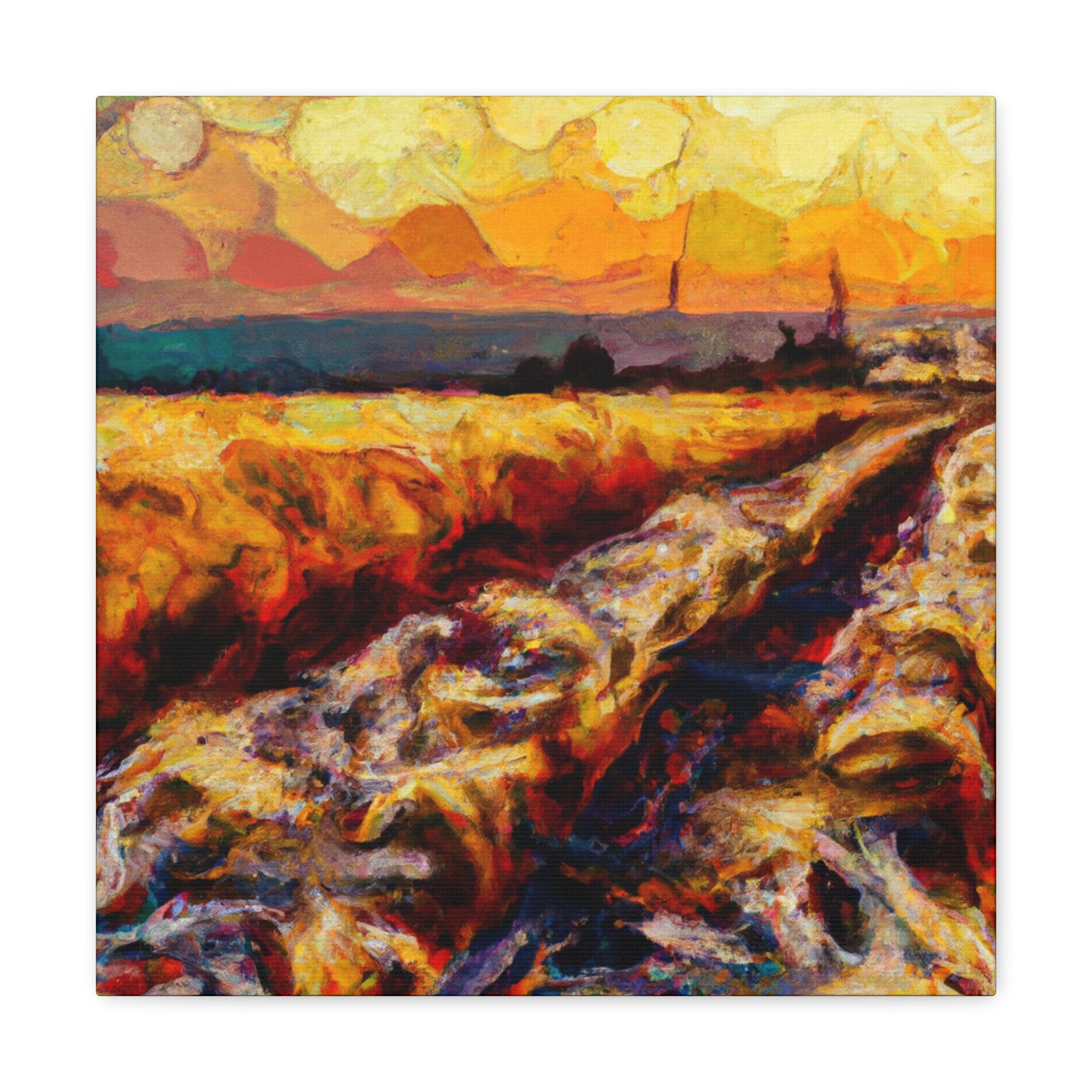 "Wheat Field Dreamscape" - Canvas - Walmart.com