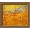 Wheat Field behind Saint Paul Hospital with a Reaper 24x20 Gold Ornate ...