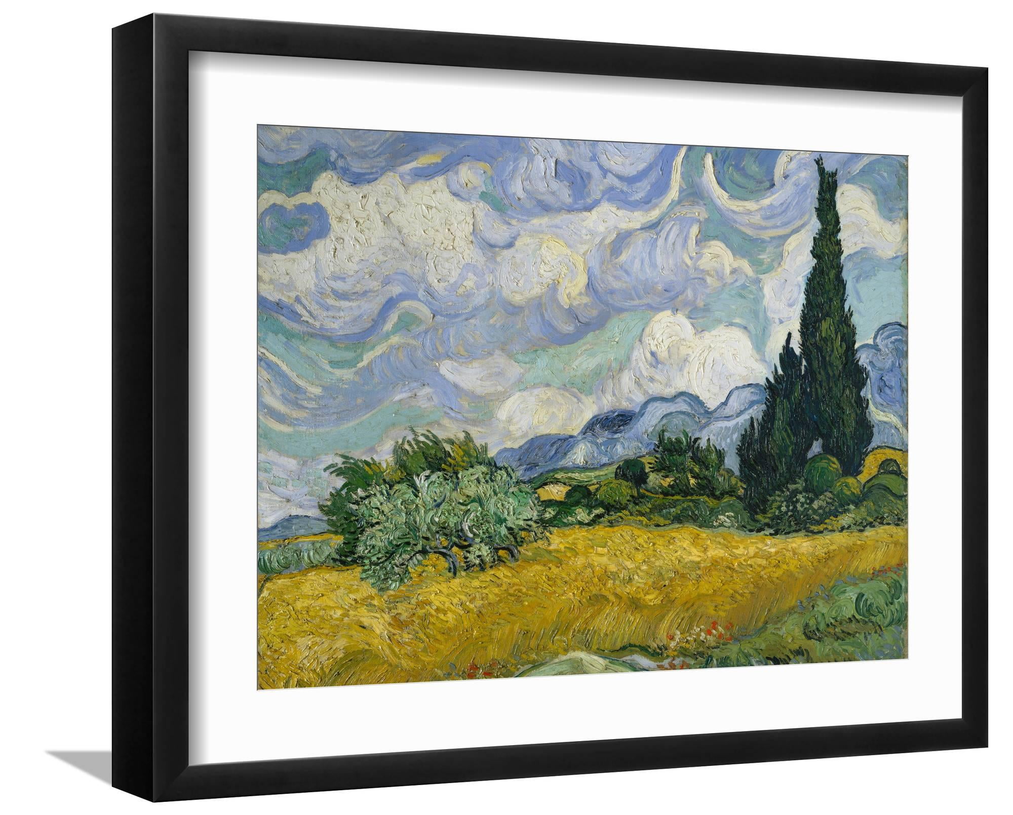 Art.com Wheat Field with Cypresses, 1889 Giclee Print by Vincent van ...