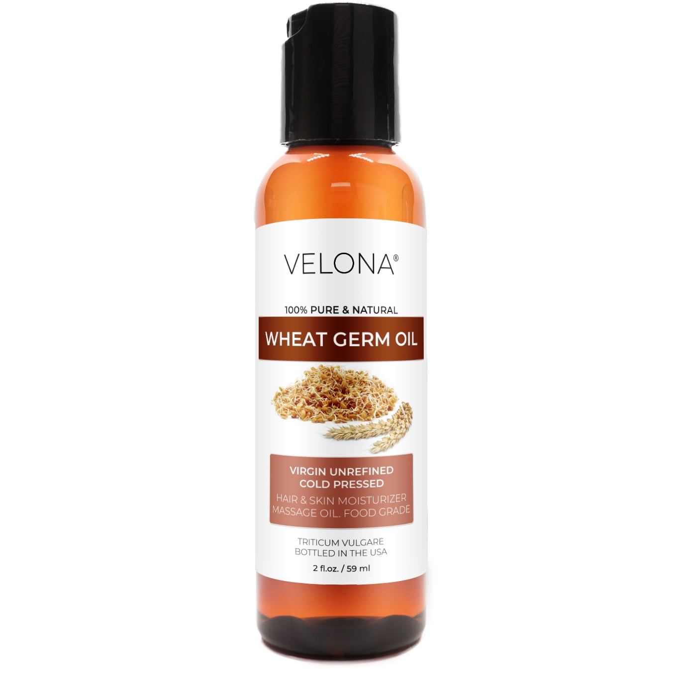 Wheat Germ Oil USP Grade by Velona - 2 oz | 100% Pure and Natural ...