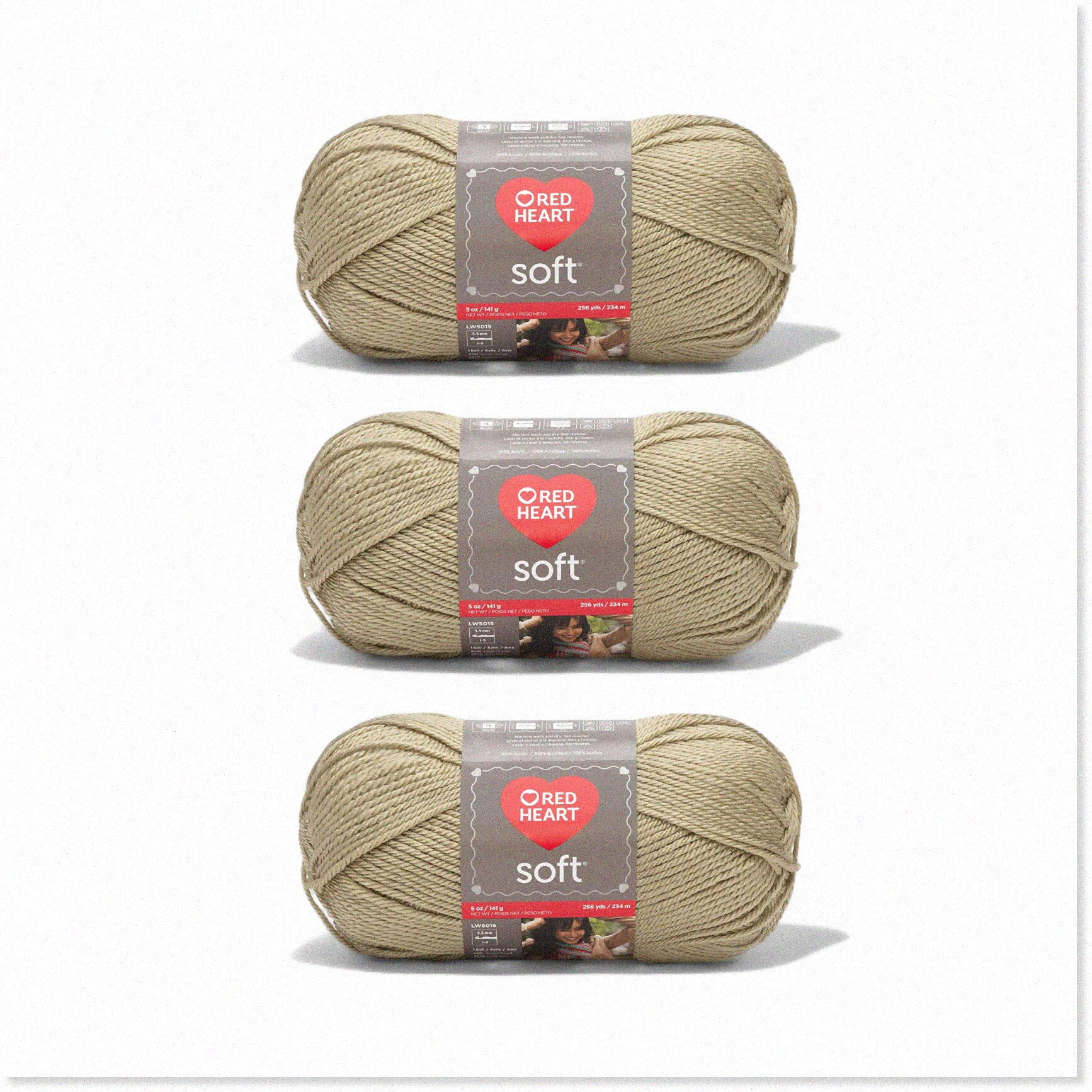 Wheat Harvest Trio: Red Soft Yarn 3-Pack E728-93883 - Walmart.com