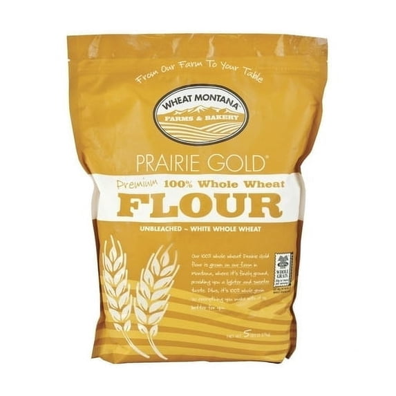 Wheat Montana Prairie Gold 100% Whole Wheat Premium Flour, 5 lb. Bag ...