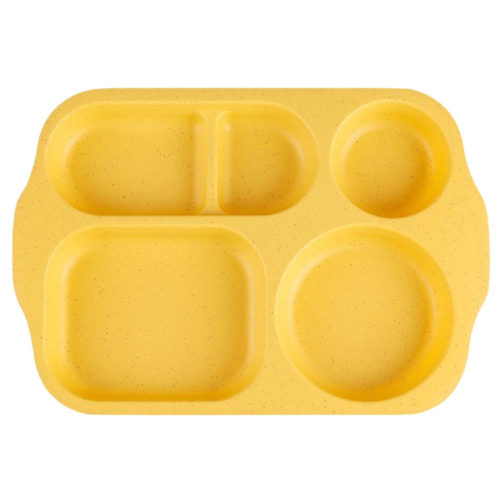 Wheat Portion Control Dinner Plates, Unbreakable Adult Separate Plates ...