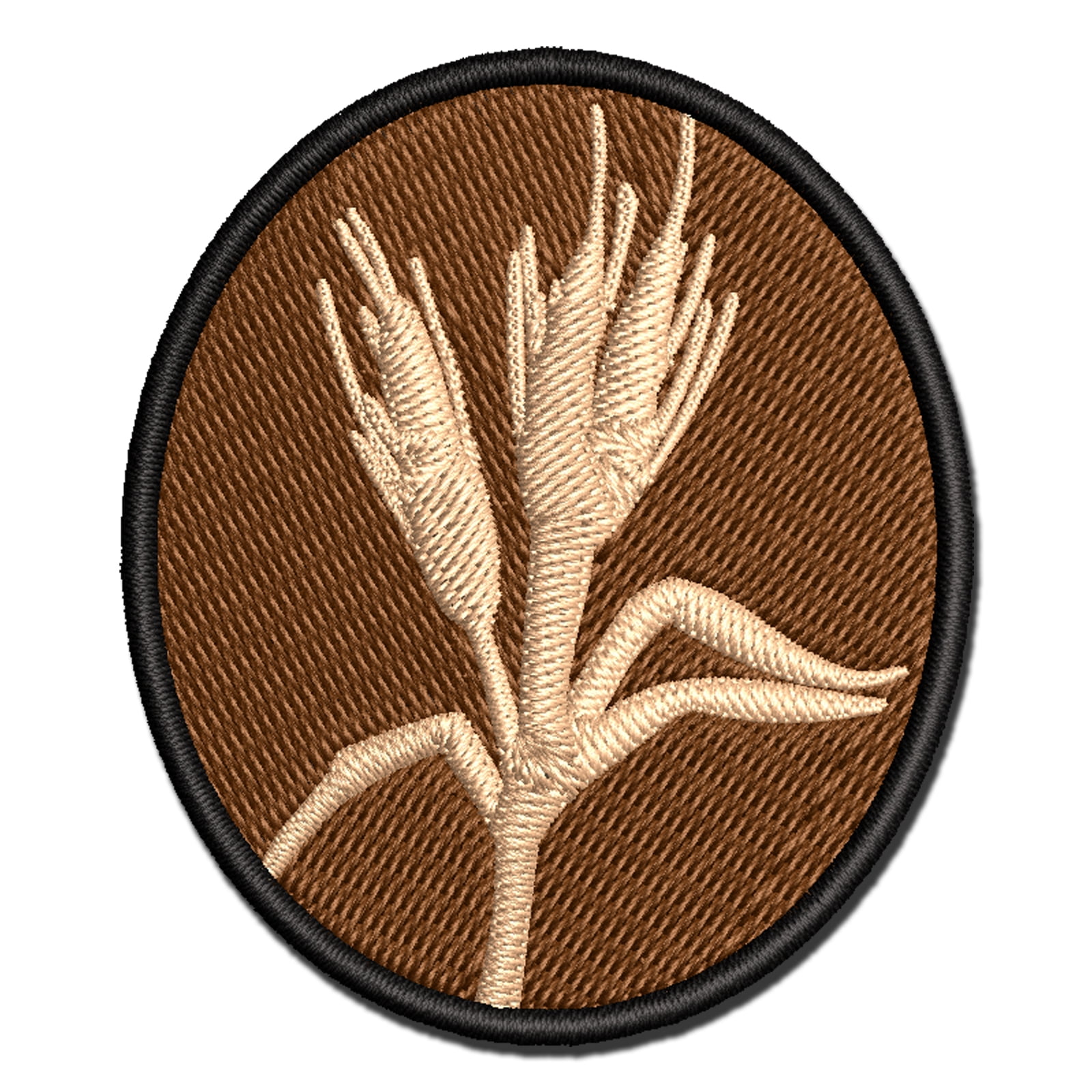 Wheat Stem Applique Multi-Color Embroidered Hook & Loop Patch - 2.0 ...