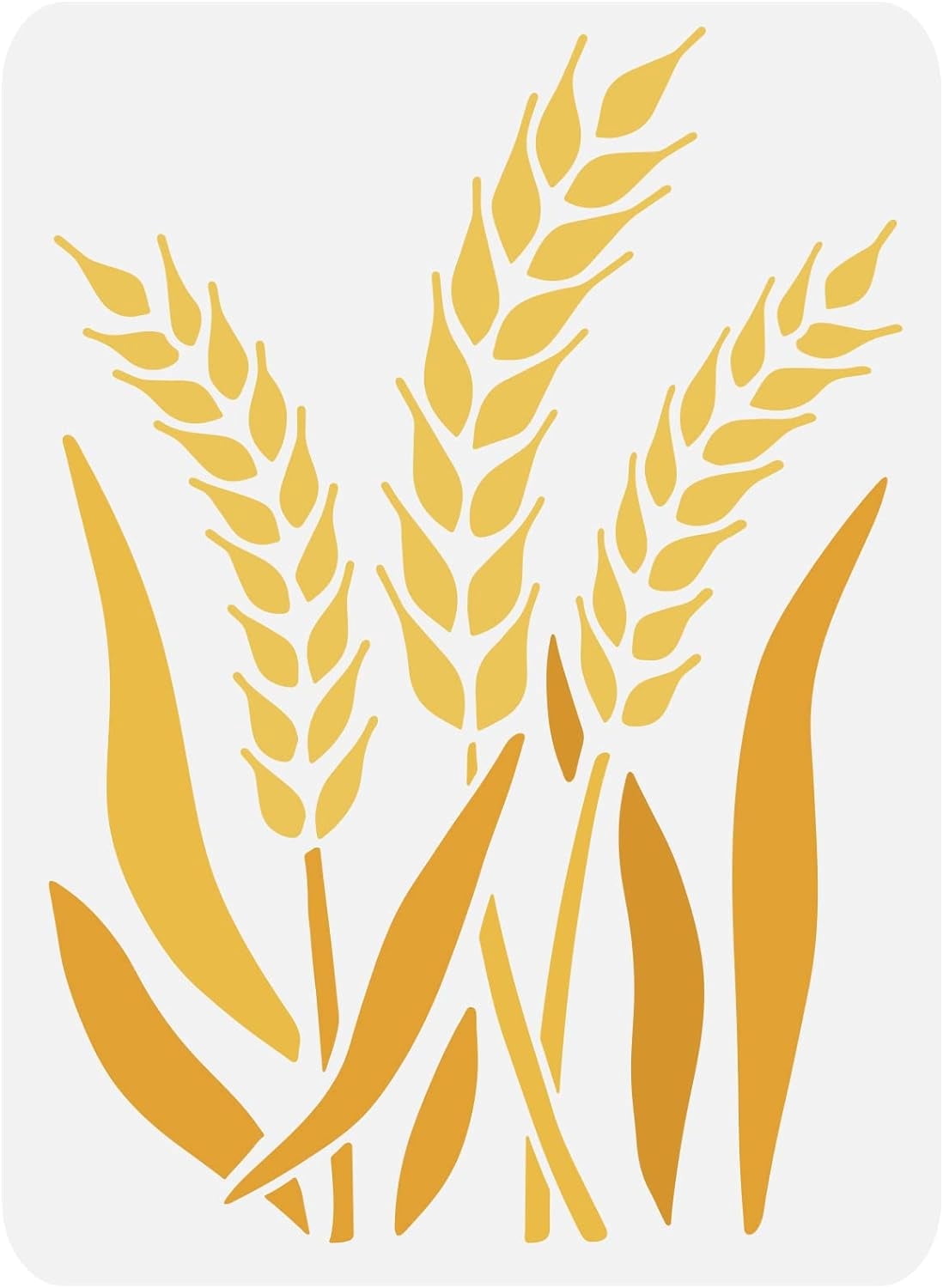 Wheat Stencil 11.7x8.3 inch Wheat Stalk Stencil Plastic Wheat Painting ...