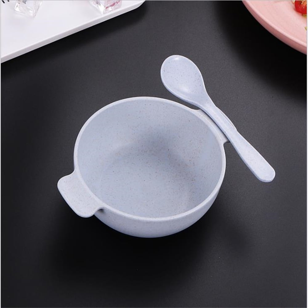 Wheat Straw Bowls with Handles, Wheat Fiber Set of 1 Wheat Fiber Bowls ...