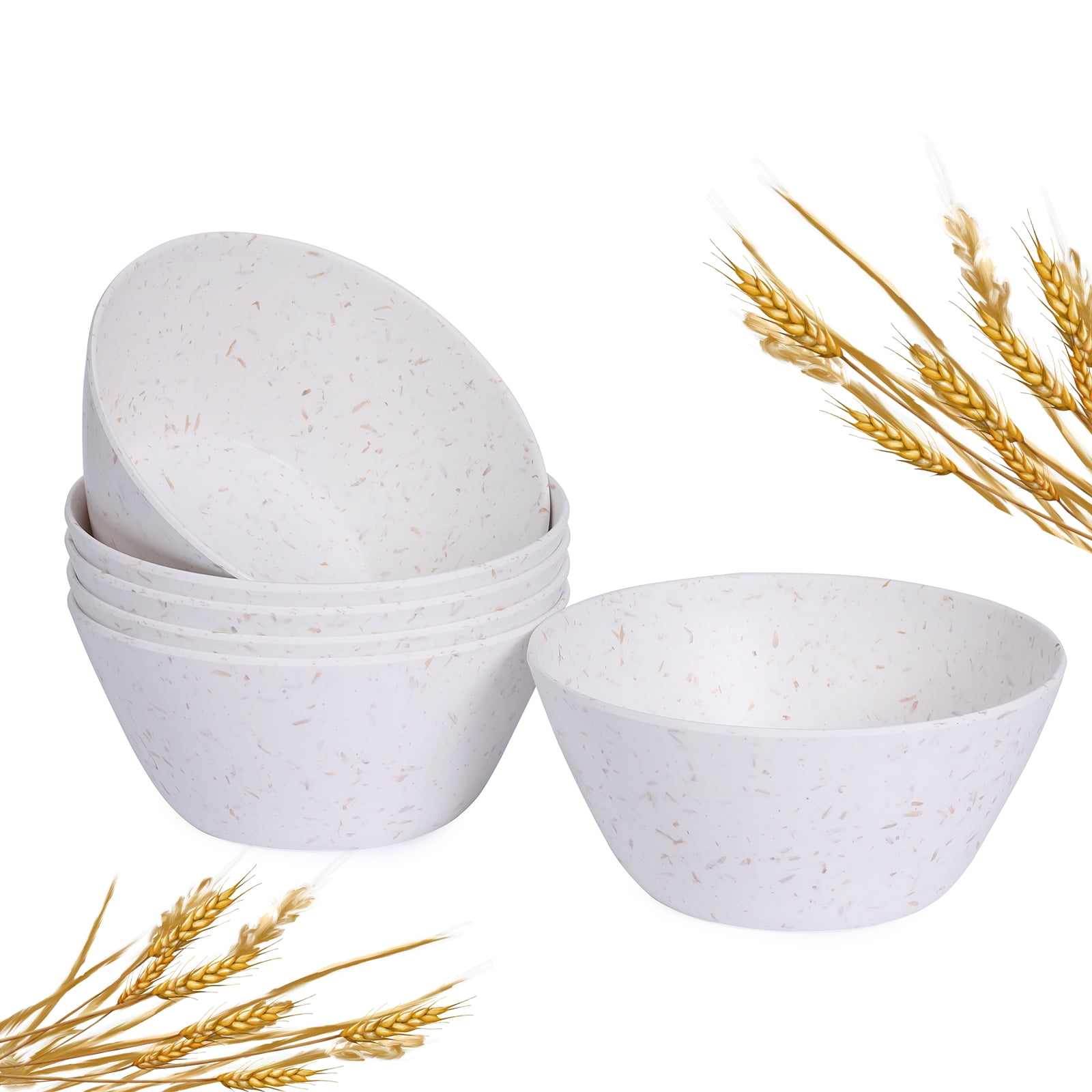 Cynnix Lightweight White Bowls, Made with Melamine Material, Dishwasher ...