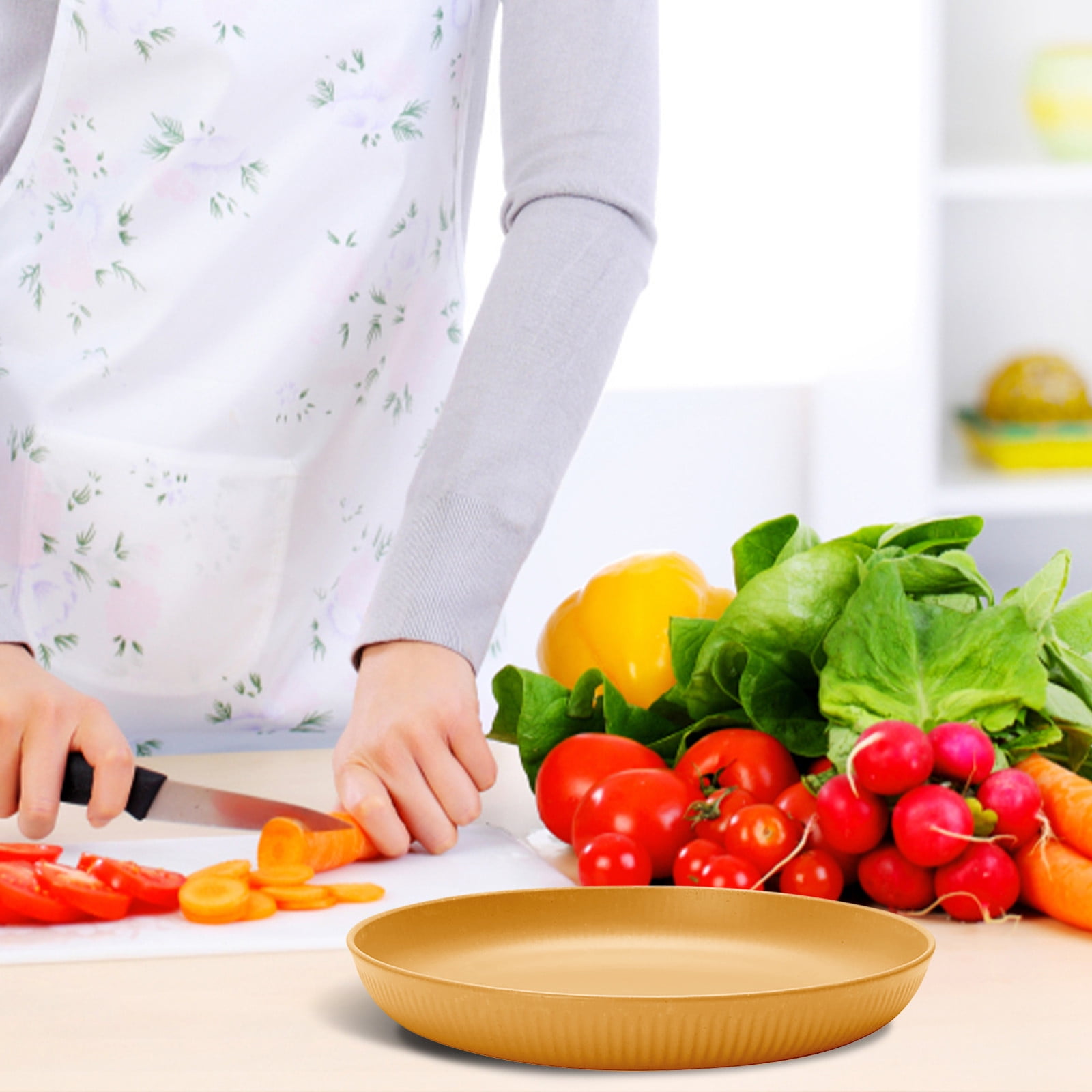 Wheat Straw Deep Dinner Plates,Unbreakable Dinner Plates Set of 4 ...