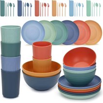 Hiend Accents Unisex 14-Piece Ranch Life Melamine Dinnerware Set Black ...