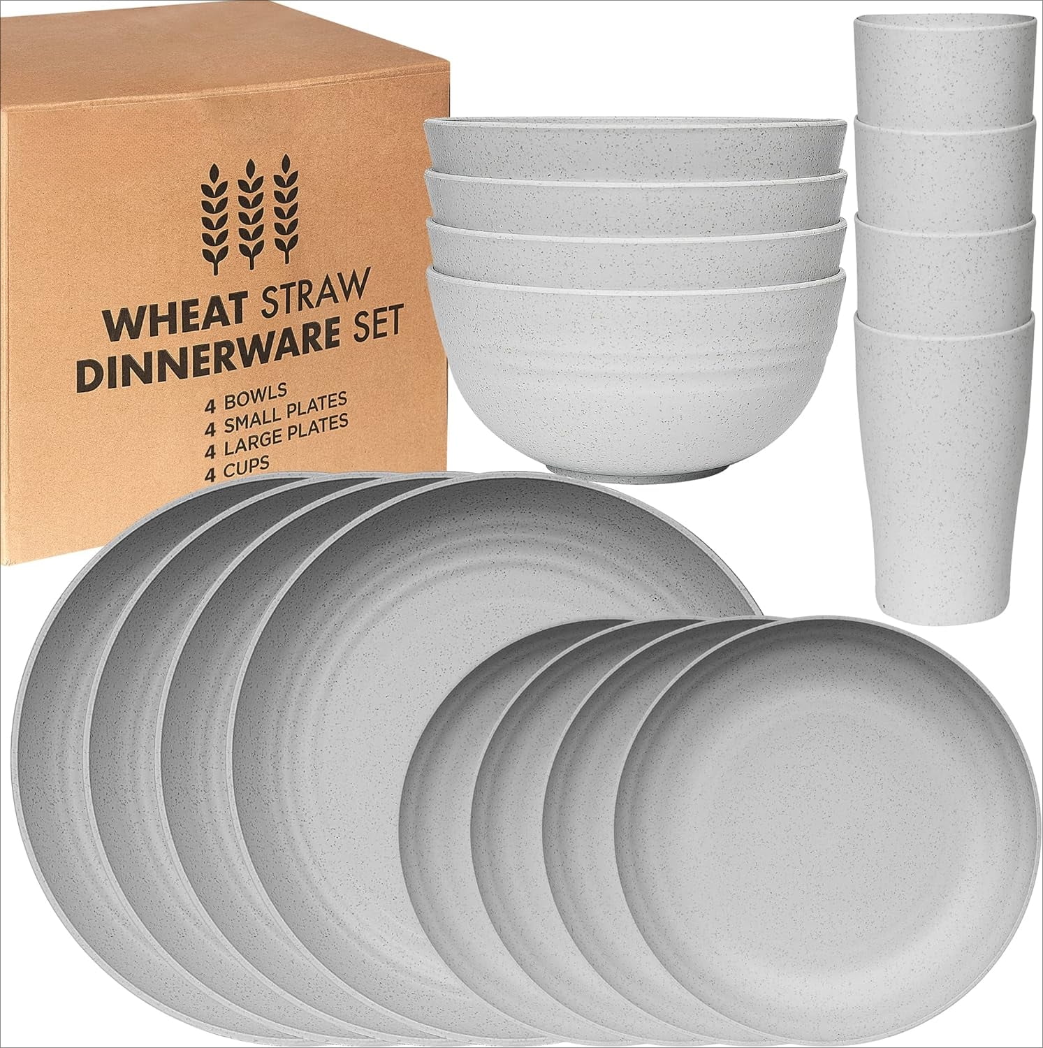Wheat Straw Dinnerware Sets | Unbreakable Dinnerware Sets | Dishwasher ...