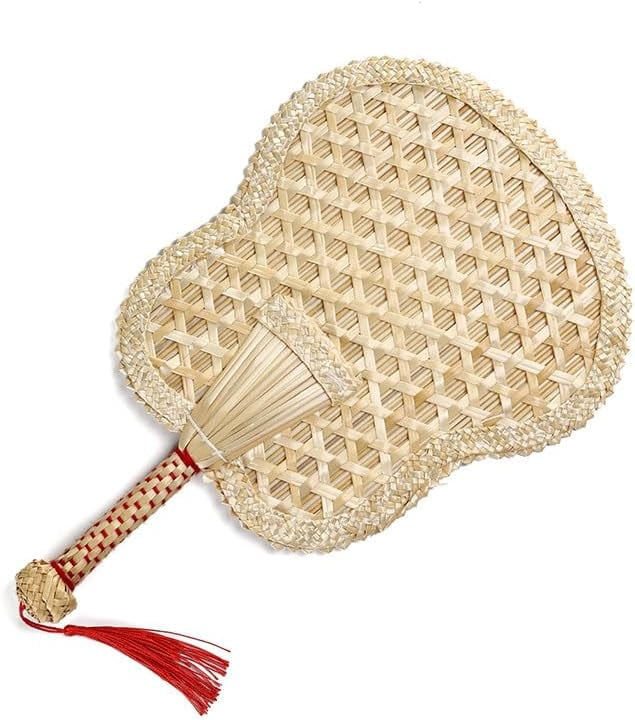 Wheat Straw Fan, Hand-Knitted, Old-Fashioned Big Cattail Fan, Banana ...