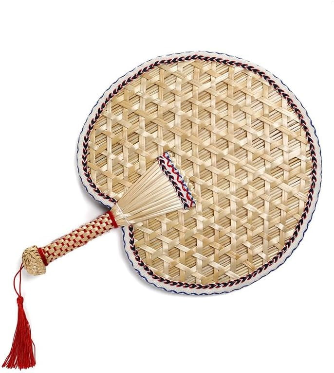 Wheat Straw Fan, Hand-Knitted, Old-Fashioned Big Cattail Fan, Banana ...