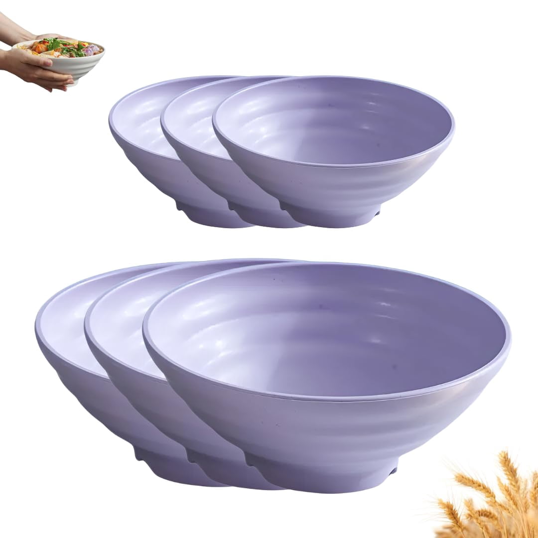 Wheat Straw Fiber Bowl Lightweight Mixing Bowl Serving Bowl Microwave ...