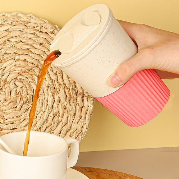 ACDANC Geometry Design Plastic Coffee Cups Reusable Plastic Cup Mug ...