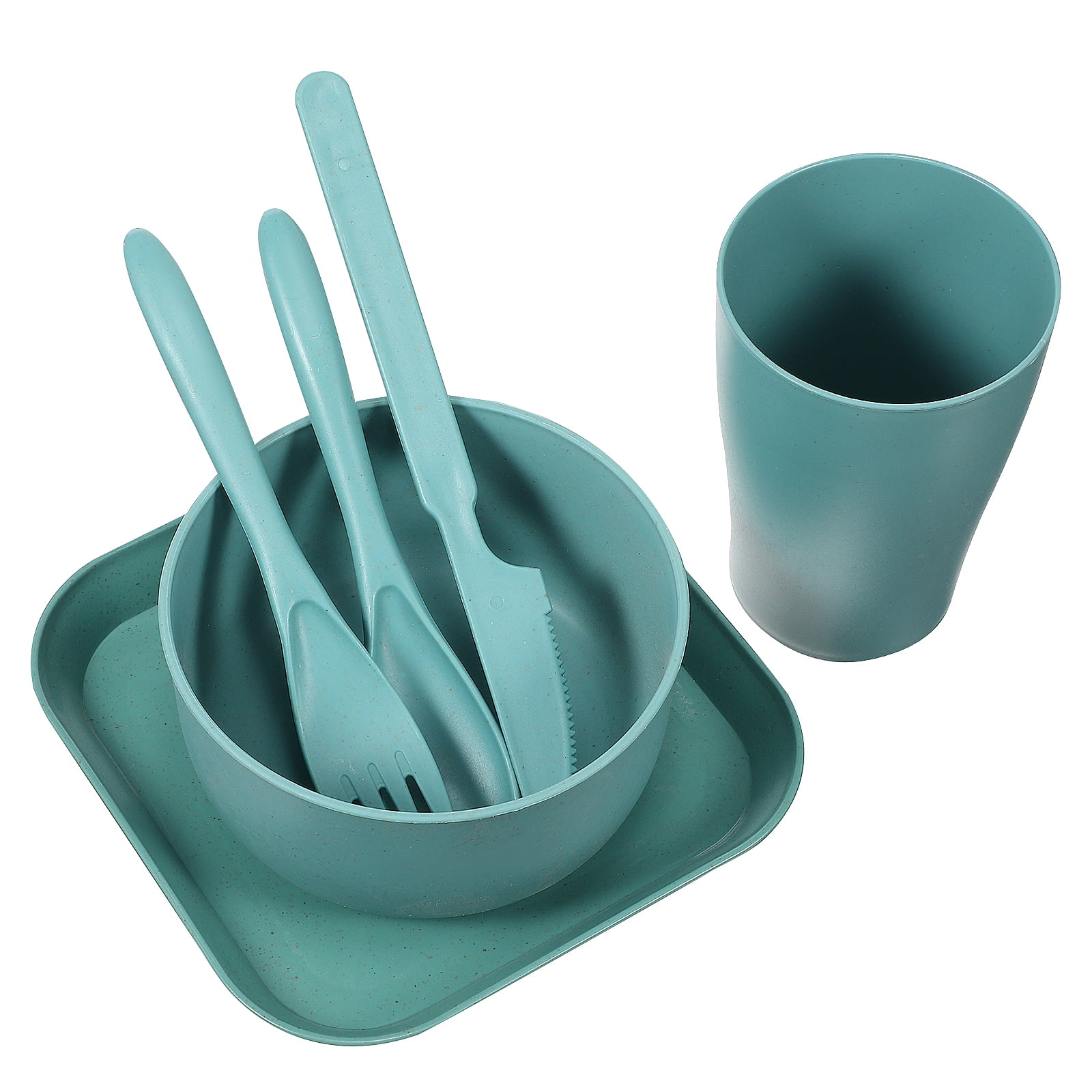Wheat Straw Portable Cutlery Serving Utensil Set 1 Outdoor Utensils ...