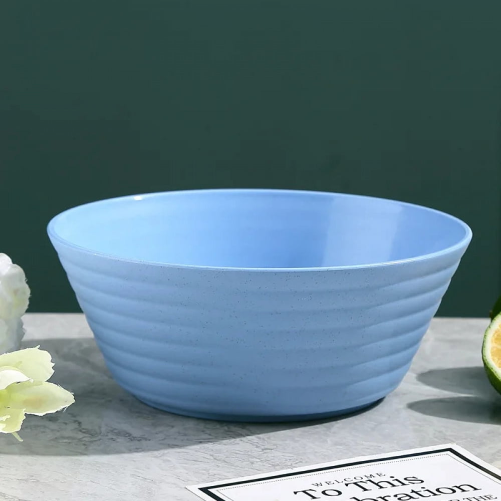 Wheat Straw Soup Bowl Microwavable Plastic Tableware Fruit Salad Bowls ...