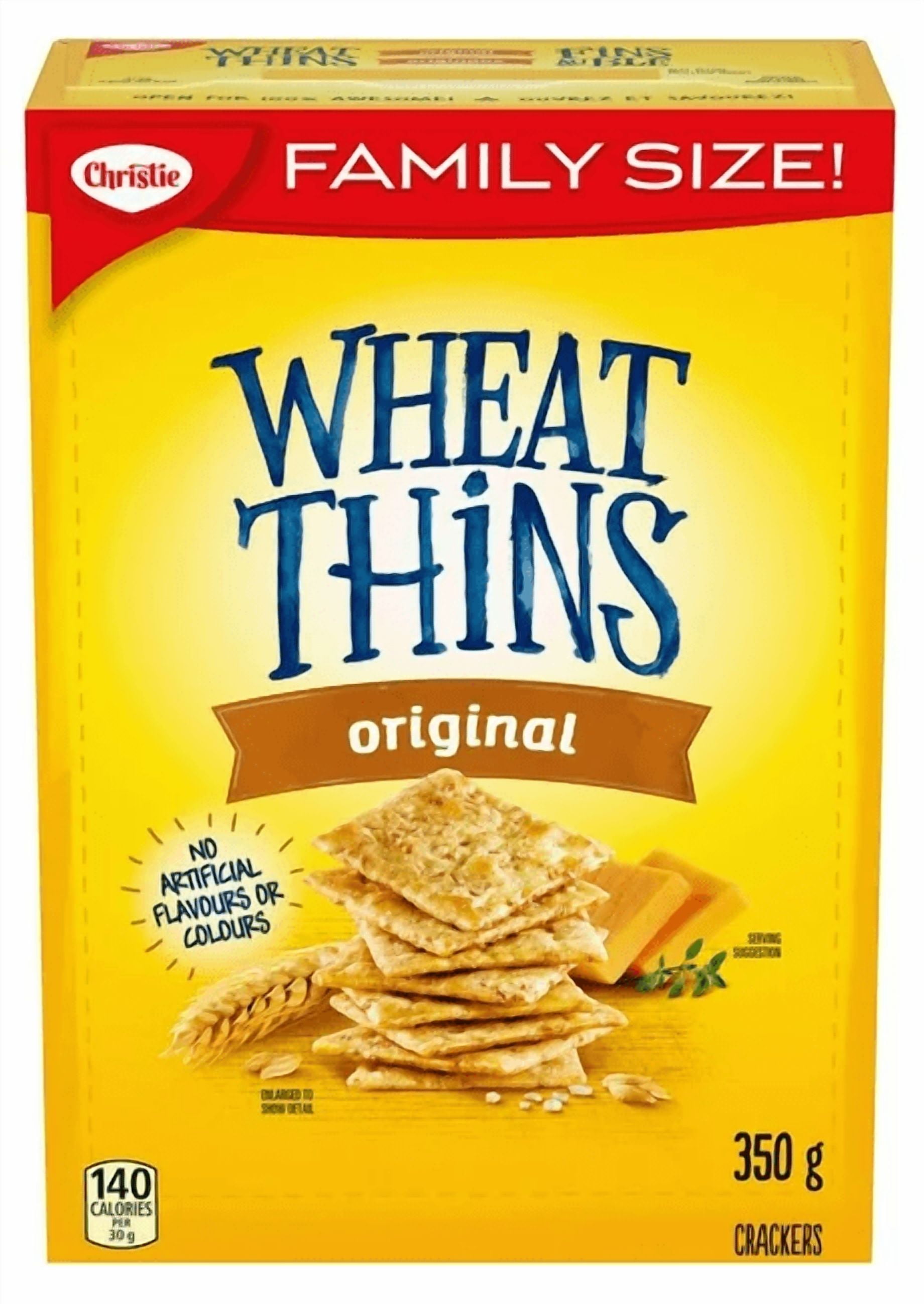 Wheat Thins Original Crackers, Family Size, 350g - Walmart.com
