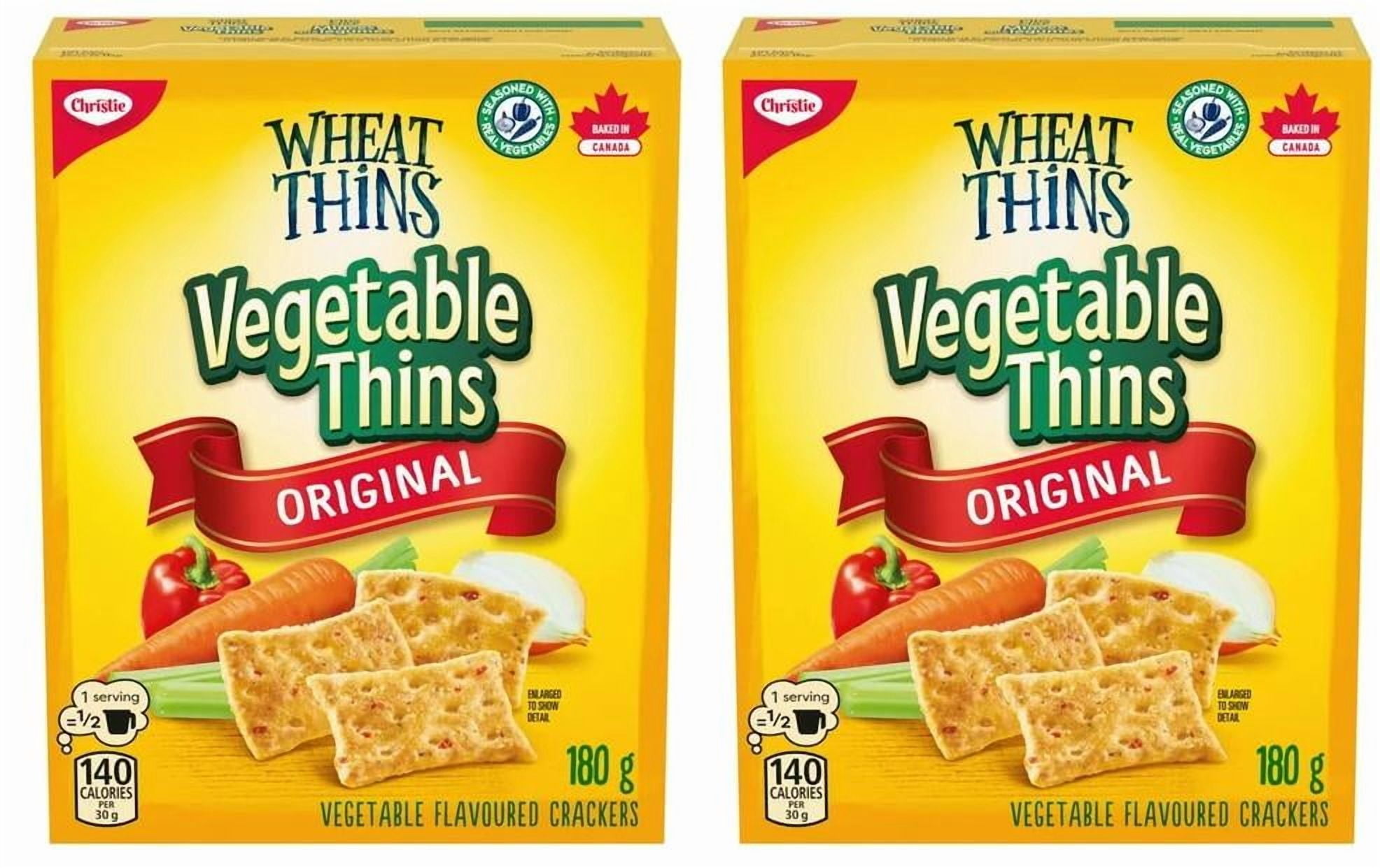 Wheat Thins Vegetable Thins Crackers, 180g (2 Pack) - Walmart.com