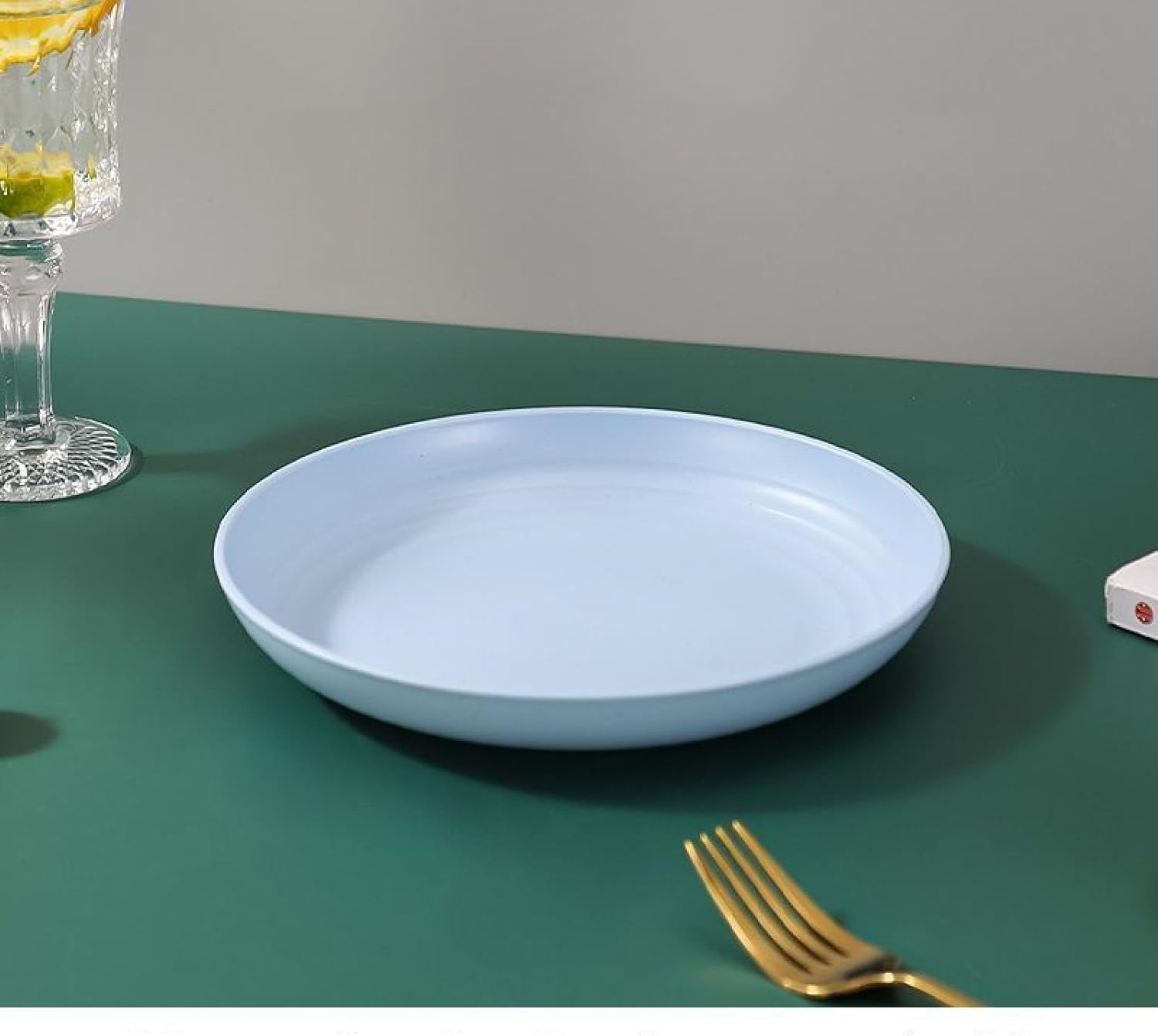 Wheat straw plate, round plate, home dinner plate, vegetable plate ...