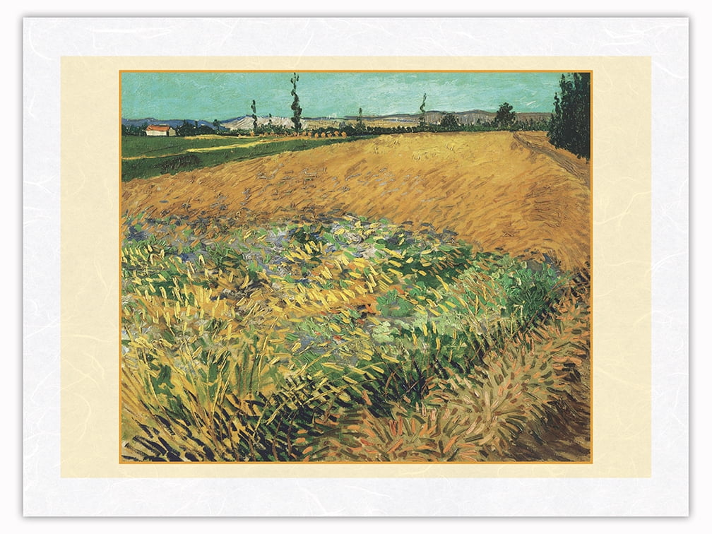 Wheatfield - Arles, France - From an Original Color Painting by Vincent ...