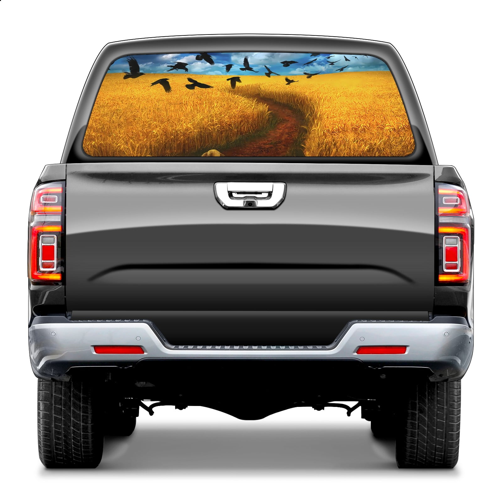 Wheatfield With Crows By Alex Ruiz 1 Rear Window Decals for Trucks ...