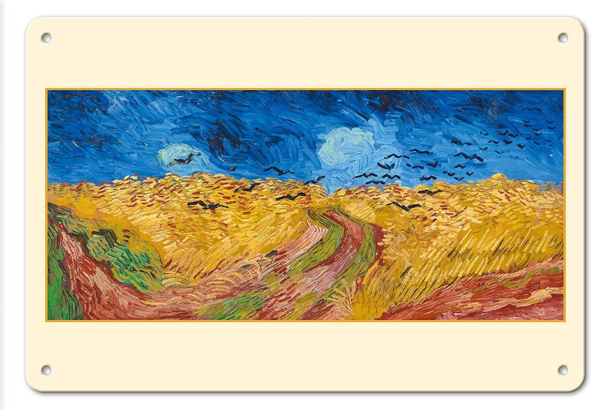 Wheatfield with Crows (1890) - From an Original Color Painting by ...