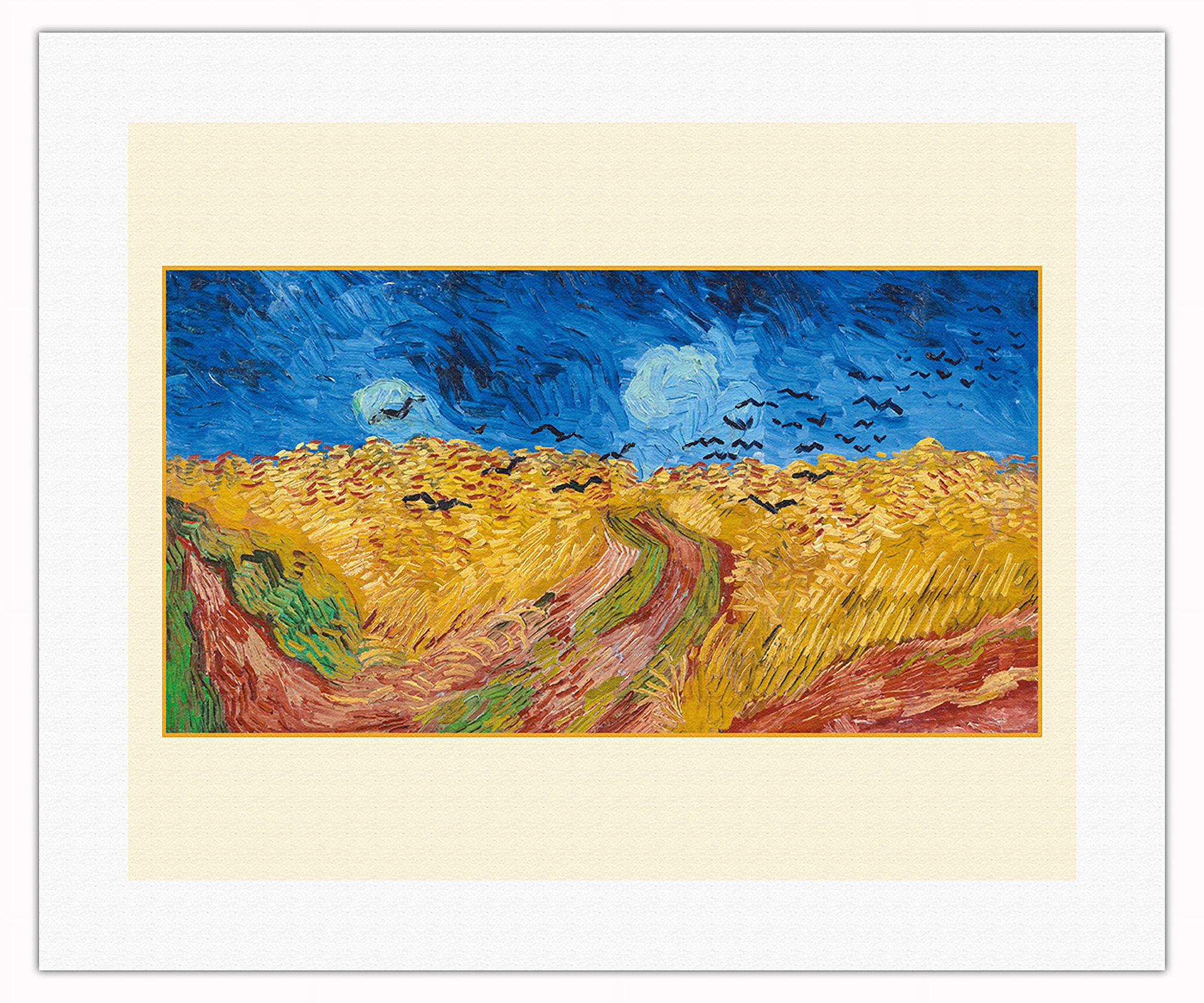 Wheatfield with Crows (1890) - From an Original Color Painting by ...