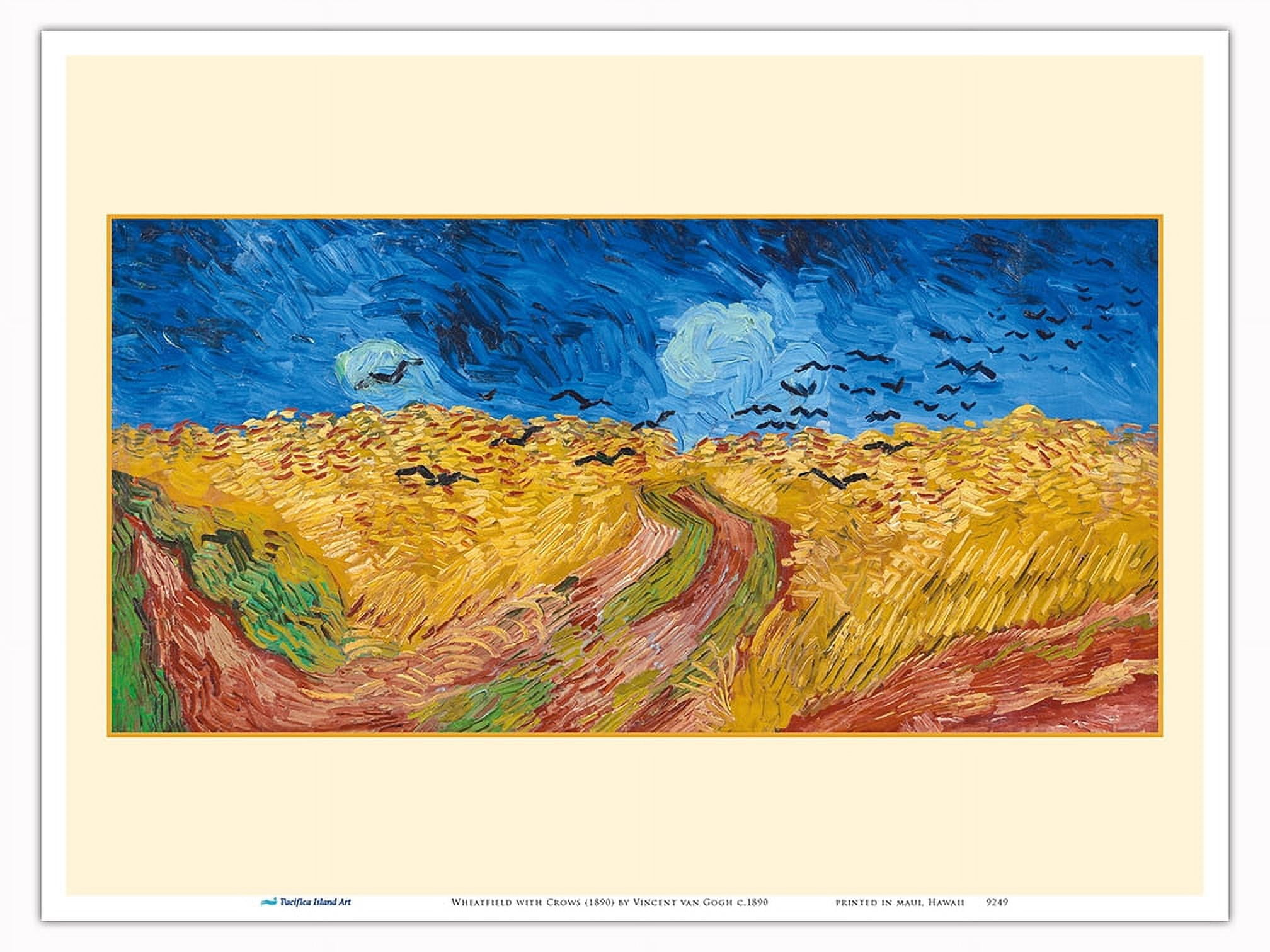 Wheatfield with Crows (1890) - From an Original Color Painting by ...