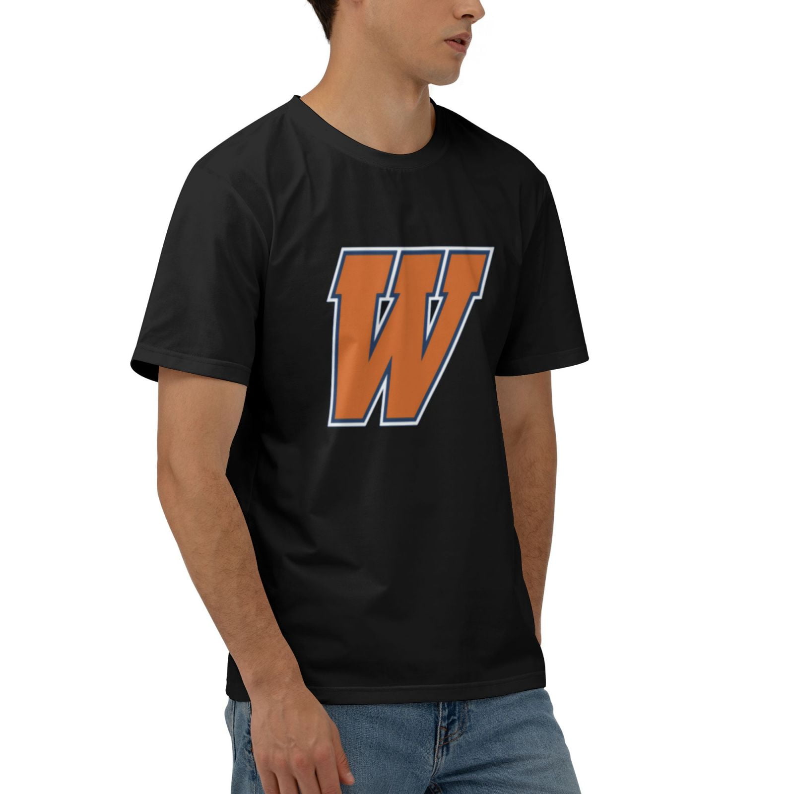 Wheaton A College Logo Men'S 170g Combed Cotton Short Sleeve T-Shirt - Walmart.com