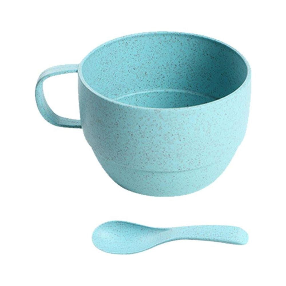 Wheats Straw Soup Cup With Spoon Water Breakfast Portable Oatmeal ...