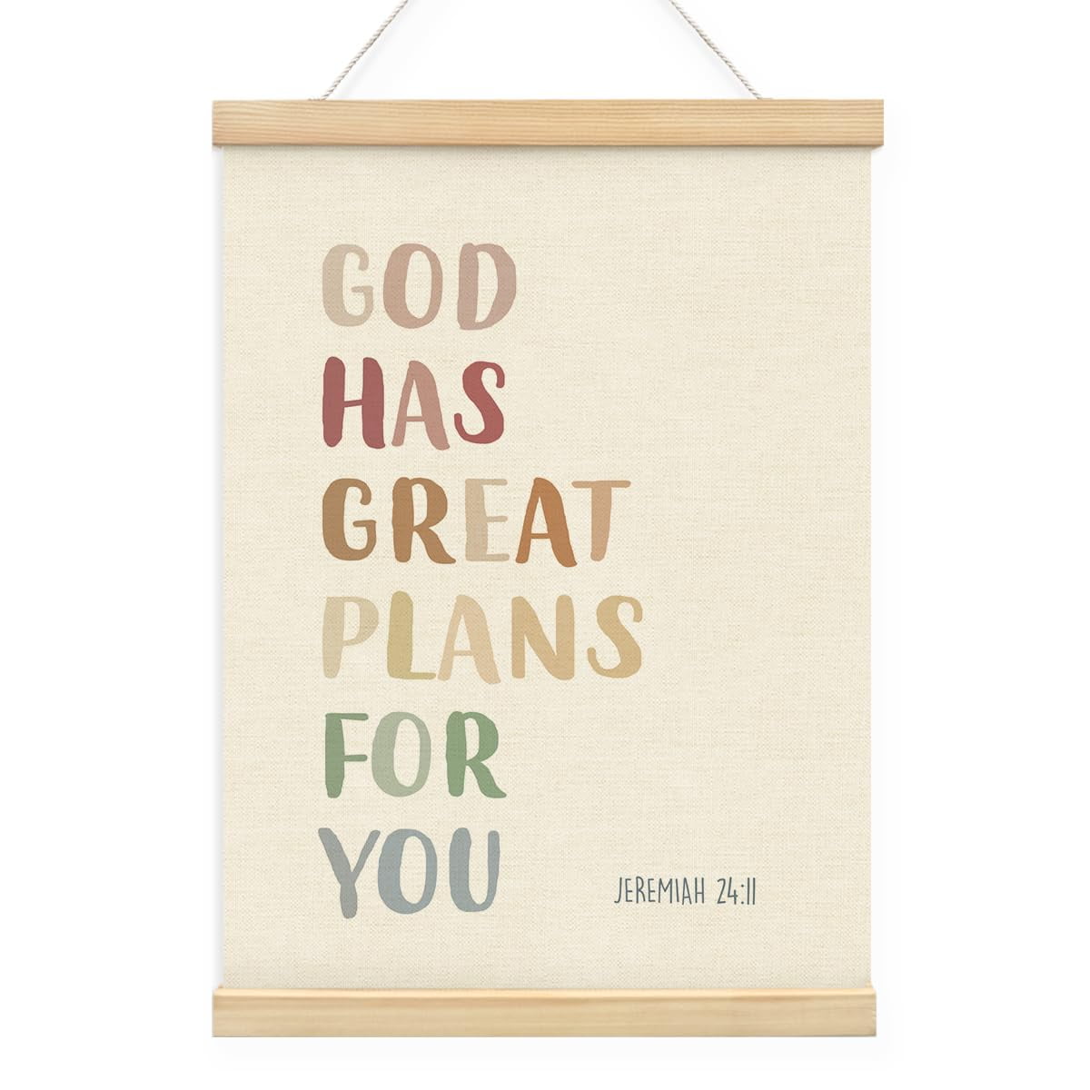 Wheatwin Christian Wall Decor, Bible Verse Wooden Poster Hanger, Sunday ...