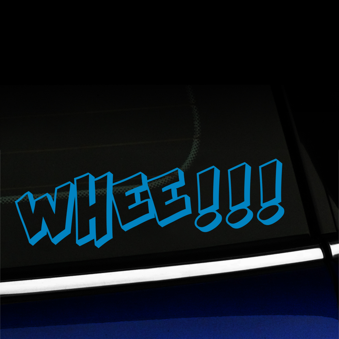 Whee! - Vinyl Decal - Choose Color - [LIGHT BLUE] - Walmart.com