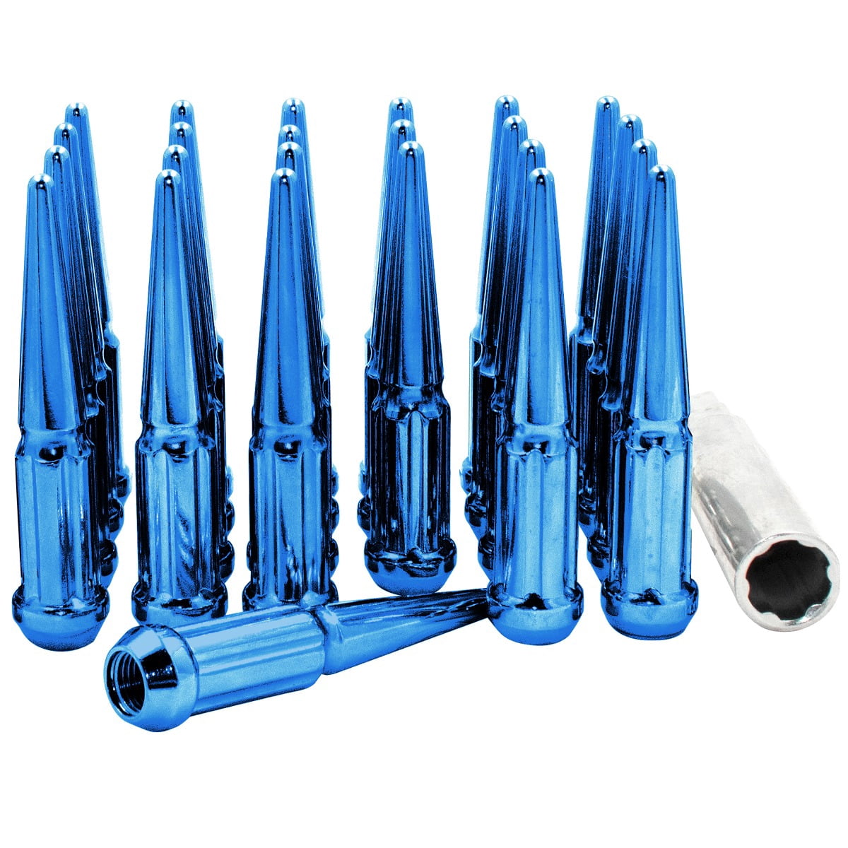 Wheel Accessories Parts 24 Pcs M14x1.5 14x1.5 Thread Spiked 4.4" Long ...