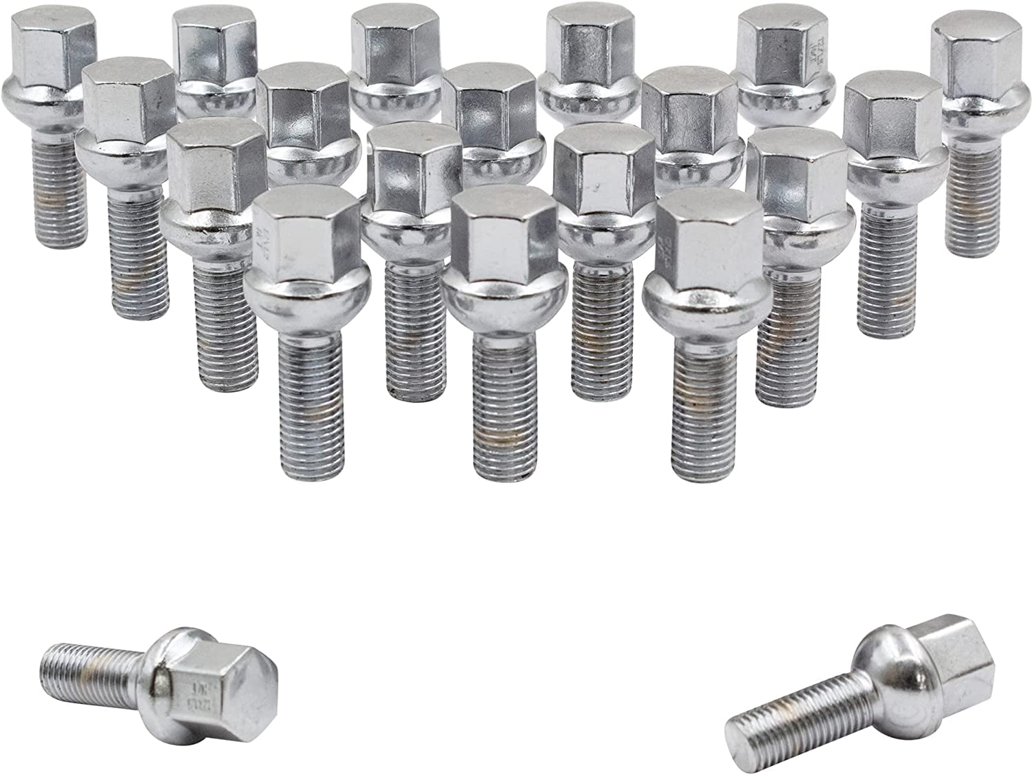Wheel Accessories Parts Set Of 20 Chrome 14x1 5 Lug Bolts Ball Seat