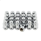 Wheel Accessories Parts Set of 24 Lug Nut Closed End Bulge Acorn Lug Nuts 1.38” Long - Cone Seat ...