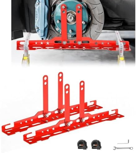 Wheel Alignment Tool with 2 Measuring Tapes, Upgraded Car Alignment ...