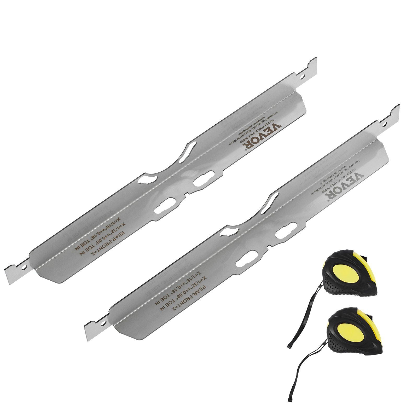 Wheel Alignment Tool, 2-Pack Toe Alignment Toe Plates, Stainless Steel ...
