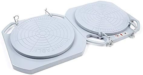 Wheel Alignment Tool Turn Plates, 2PCS 360° Rotating 345mm Wheel ...