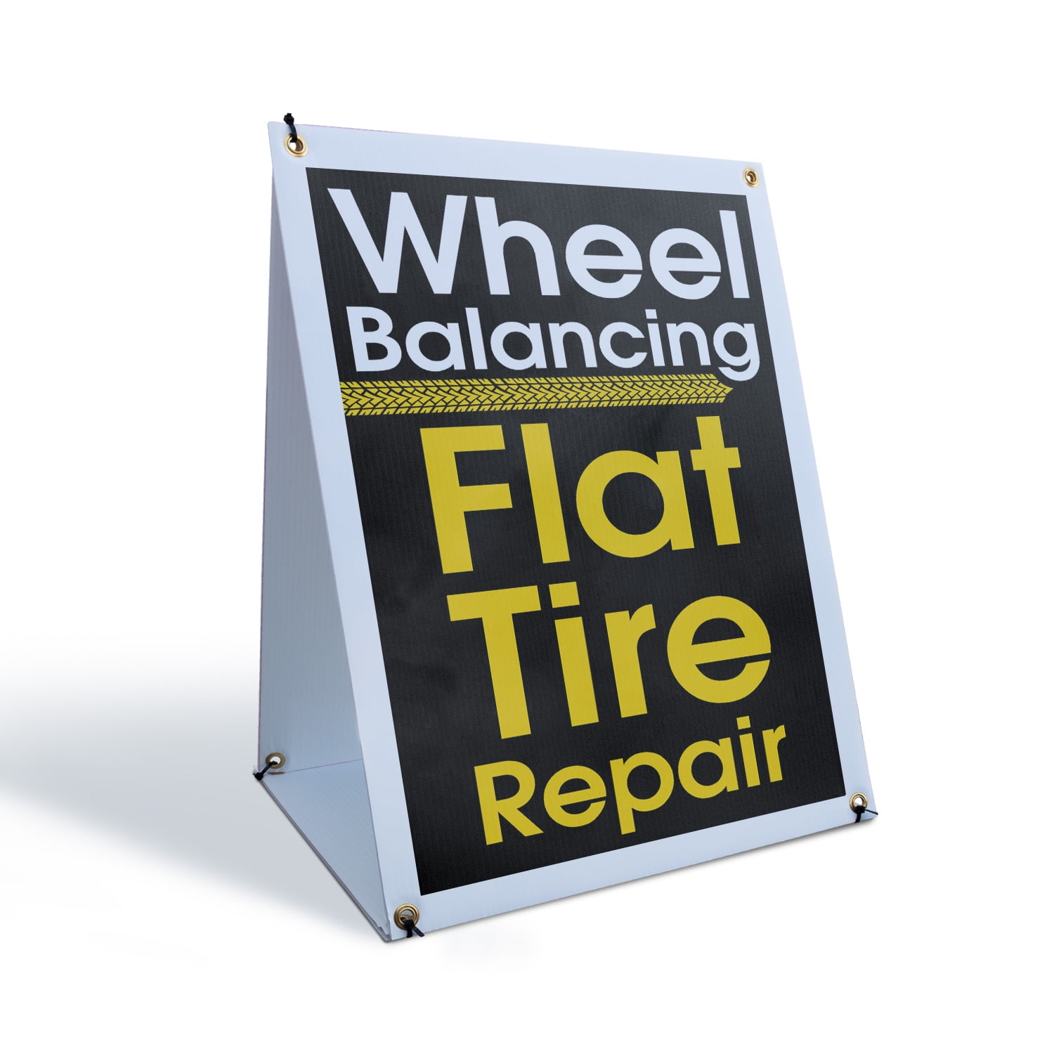 Wheel Balancing Flat Tire Repair Sidewalk Sign 24 Inch x 36 Inch A ...