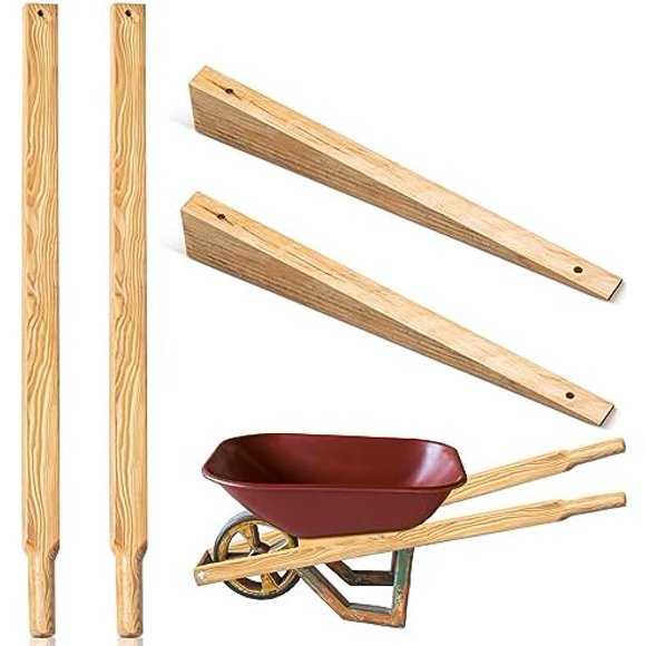 Wheelbarrow Handles Replacement Kit for Patio Garden Supplies