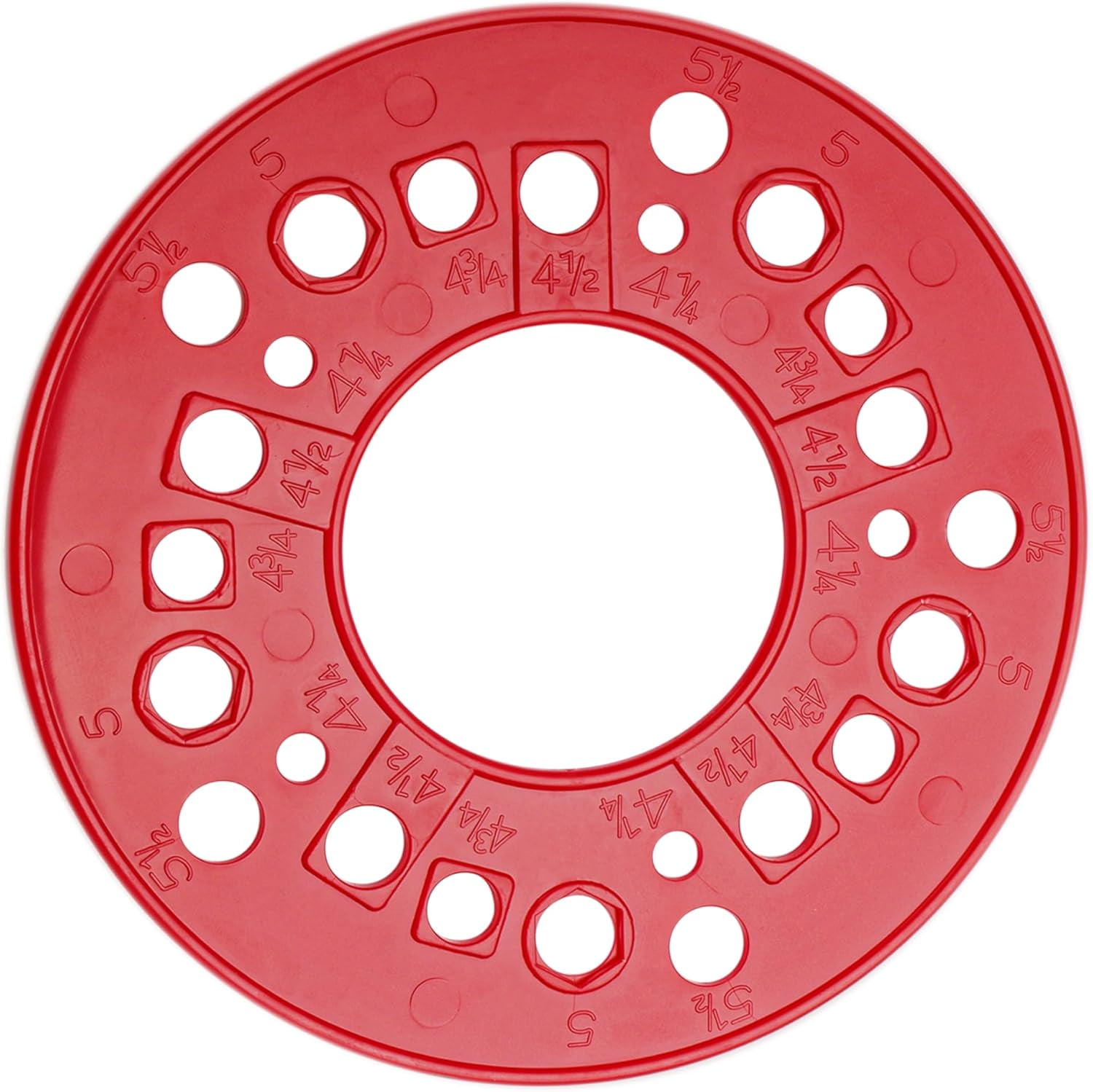 Wheel Bolt Pattern Measuring Tool，Trailer Axle Bolt Circle Template，5 ...