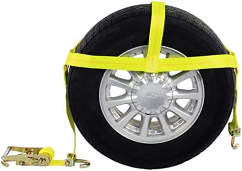 Wheel Bonnet with Swivel Hooks and Ratchet, 2-Inch Wide Yellow Wheel ...