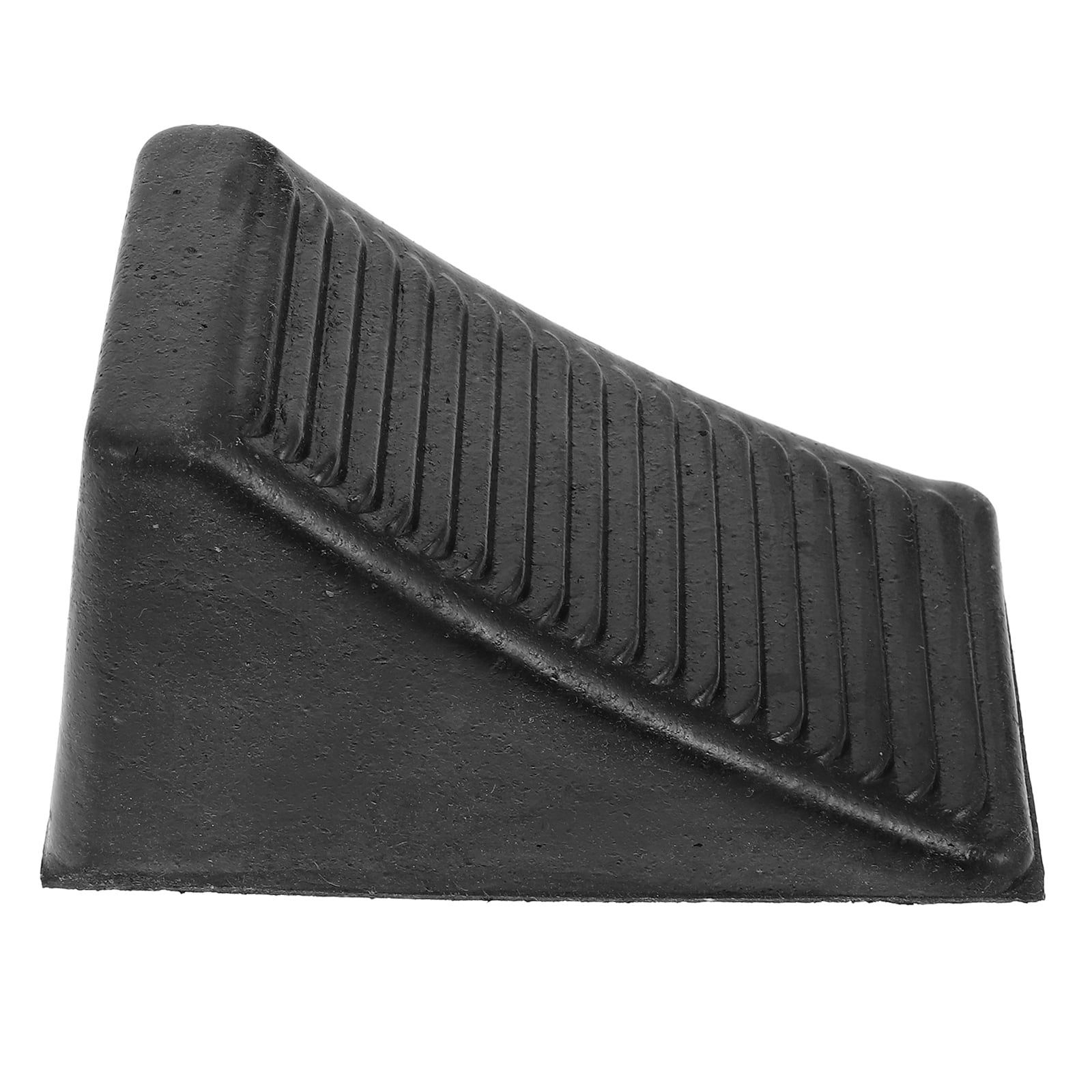 FONDOTIN Black Rubber Wheel Chock for Trucks and Travel Trailers, Anti ...