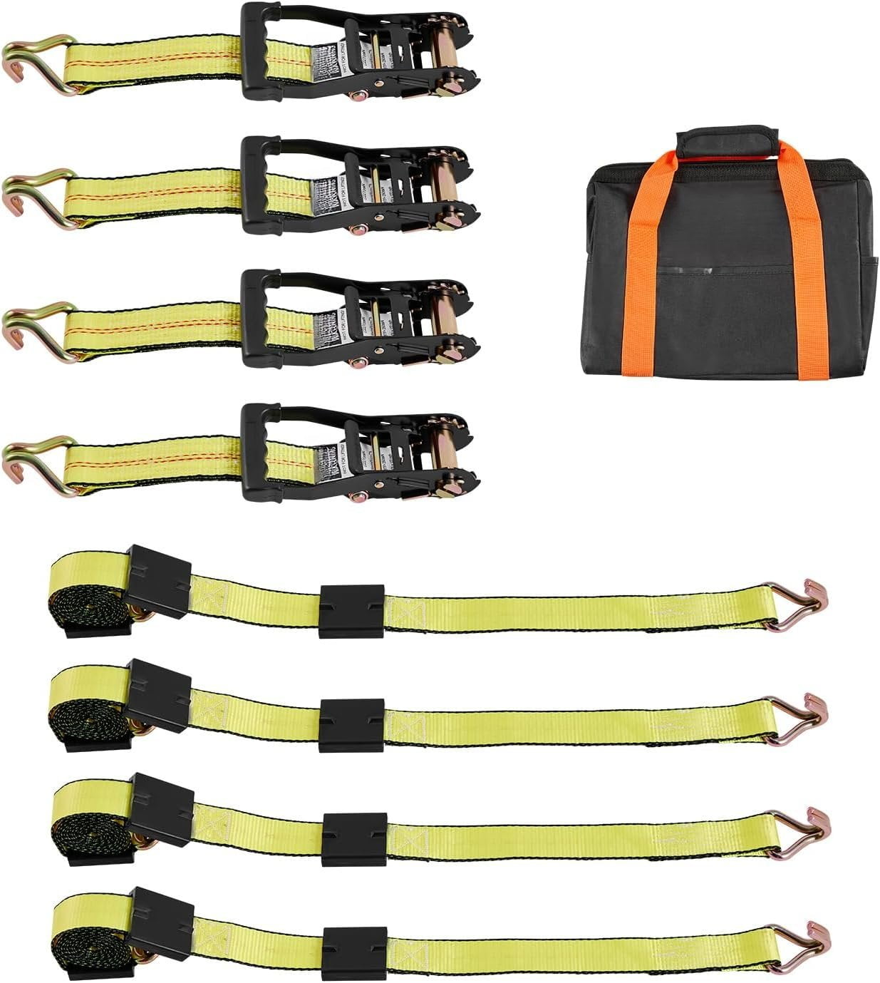 Wheel Chock Tie-Down Kit, Deck-Style Trailer Tie Down Strap, Tie Down ...