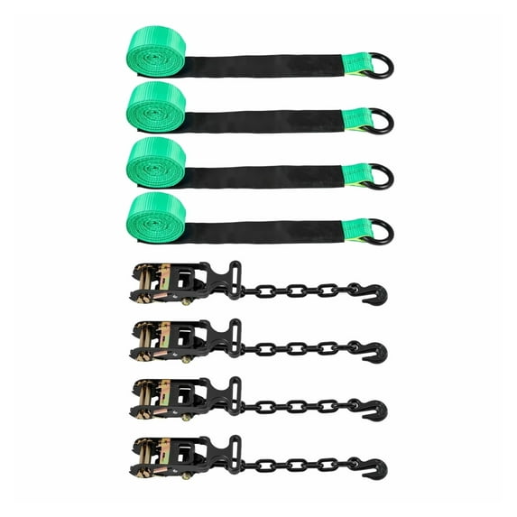 Wheel Chock Tie-Down Kit, Tire-Style Tow Dolly Strap, Car Tie Down Kit ...