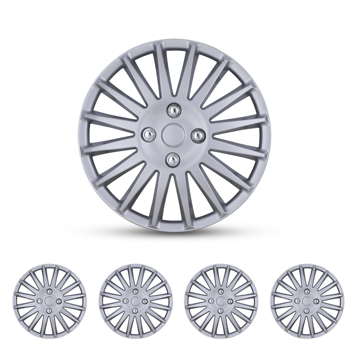 Wheel Cover 16" Premium Replica Hubcap, Universal Hub Caps, Snap On Car ...