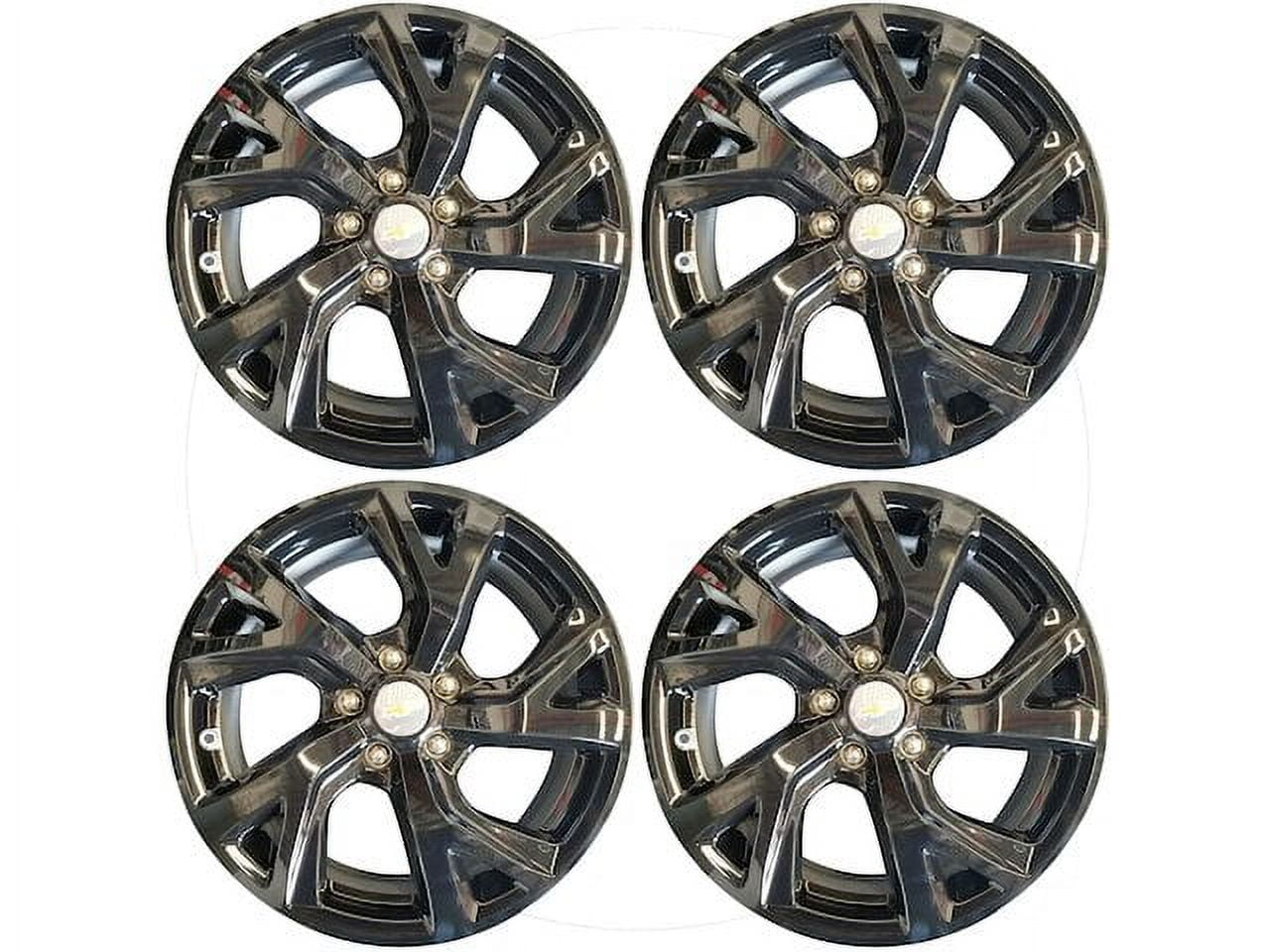 Chevy Equinox 2018-2021 Car Wheel Cover Set of 4, Glossy Black Finish ...