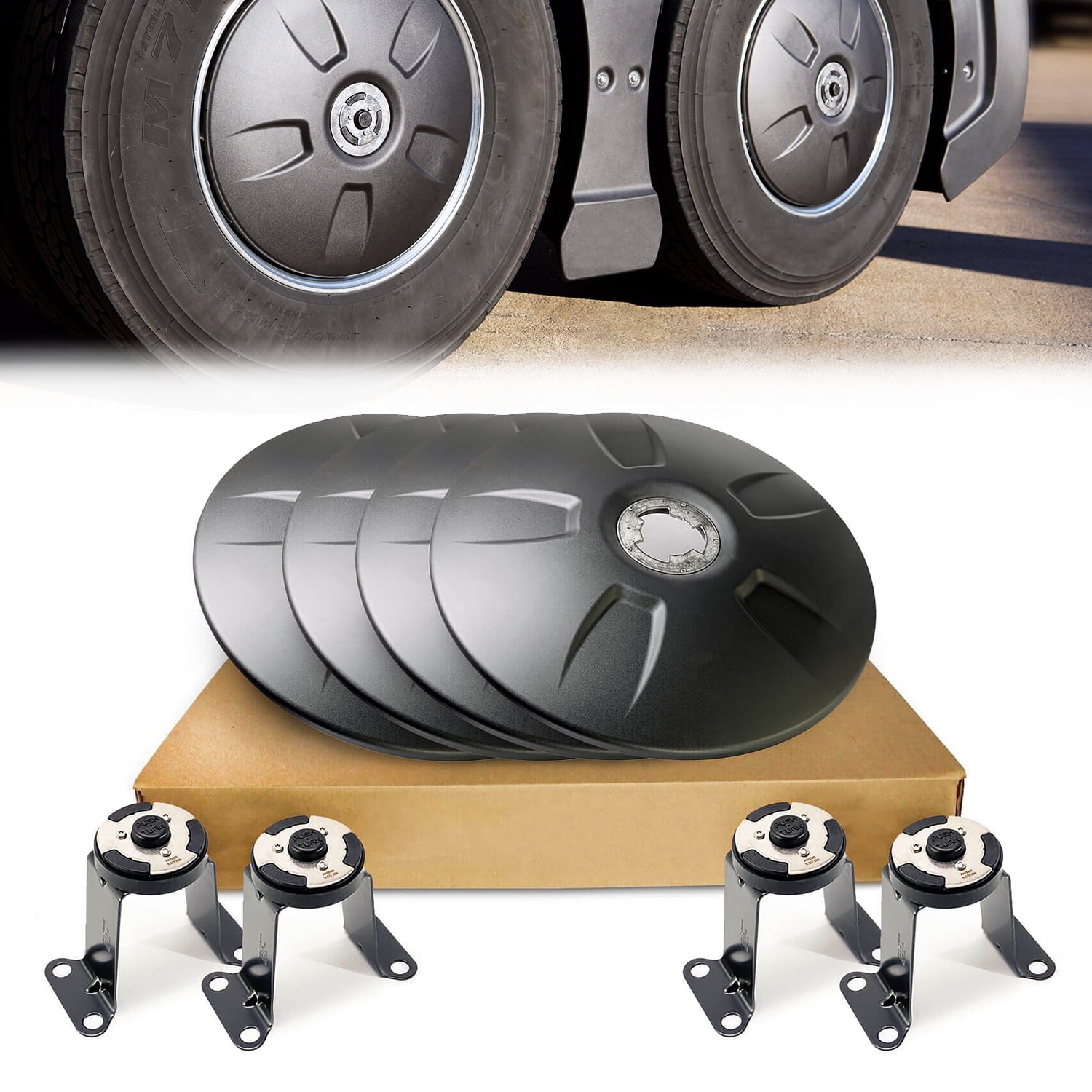 Wheel Cover kit for semi trucks Aerodynamic - Walmart.com